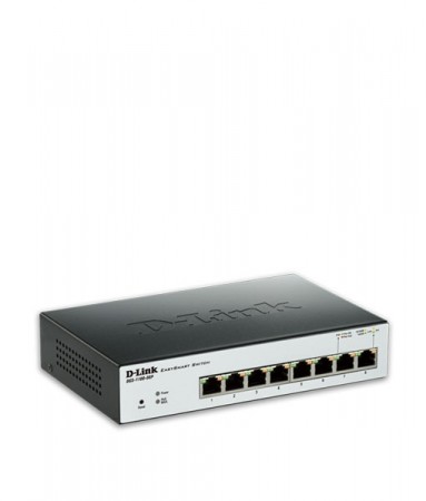D-Link 8-Port Layer 2 Lite Smart Managed Gigabit PoE Switch