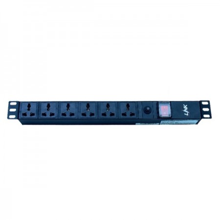 PDU 6 Universal Outlet (Lighting SW+Protection LED) 16A